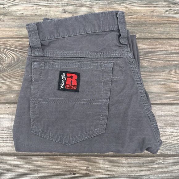 Wrangler | Pants | Wrangler Mens Gray Riggs Workwear Casual Work ...